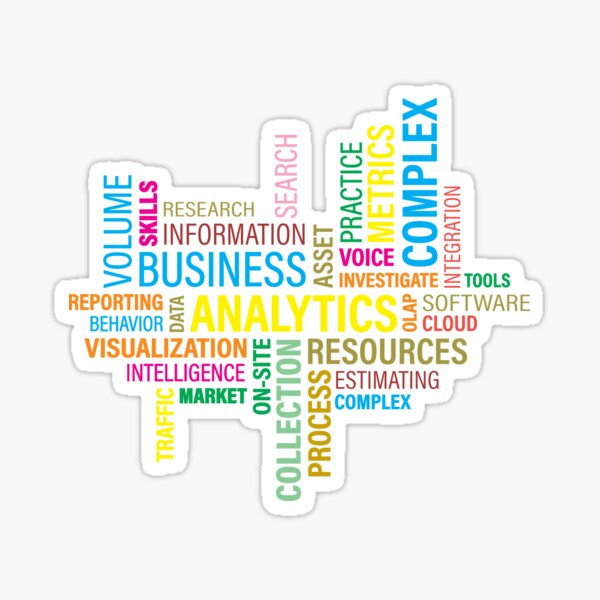 "Data Word Cloud for Data Geeks t-shirt" Sticker for Sale by ...