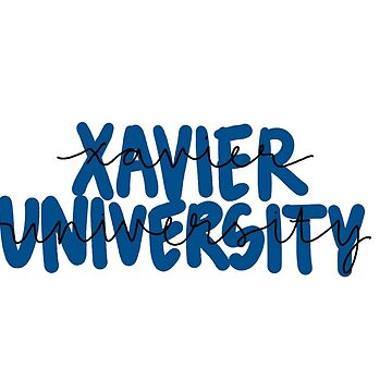 "xavier university" Sticker for Sale by lizieisenmann | Redbubble