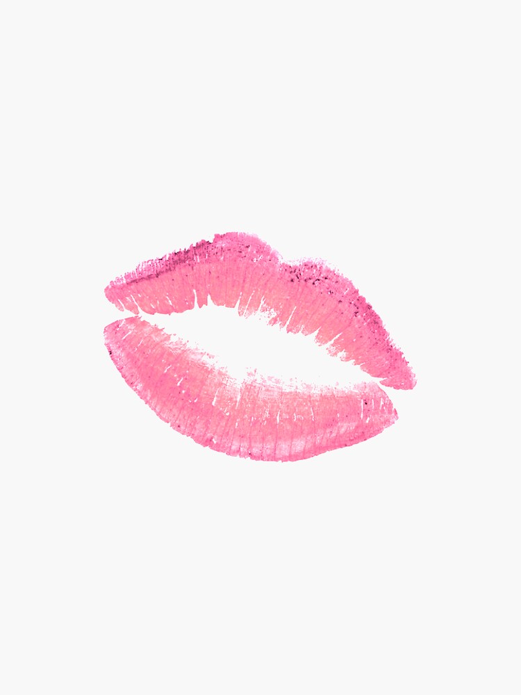 "Lipstick Kiss Mark" Sticker for Sale by clairechaplin | Redbubble