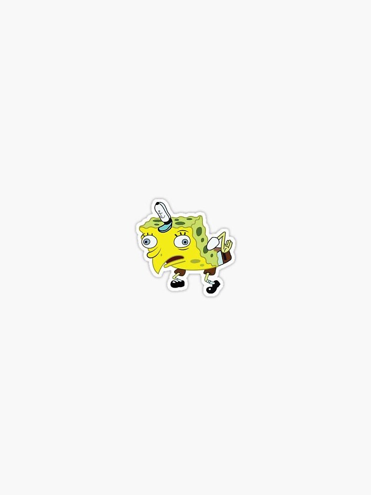 "spongebob meme sticker" Sticker for Sale by mays-stickers | Redbubble