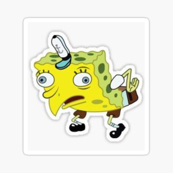 "spongebob meme sticker" Sticker for Sale by mays-stickers | Redbubble