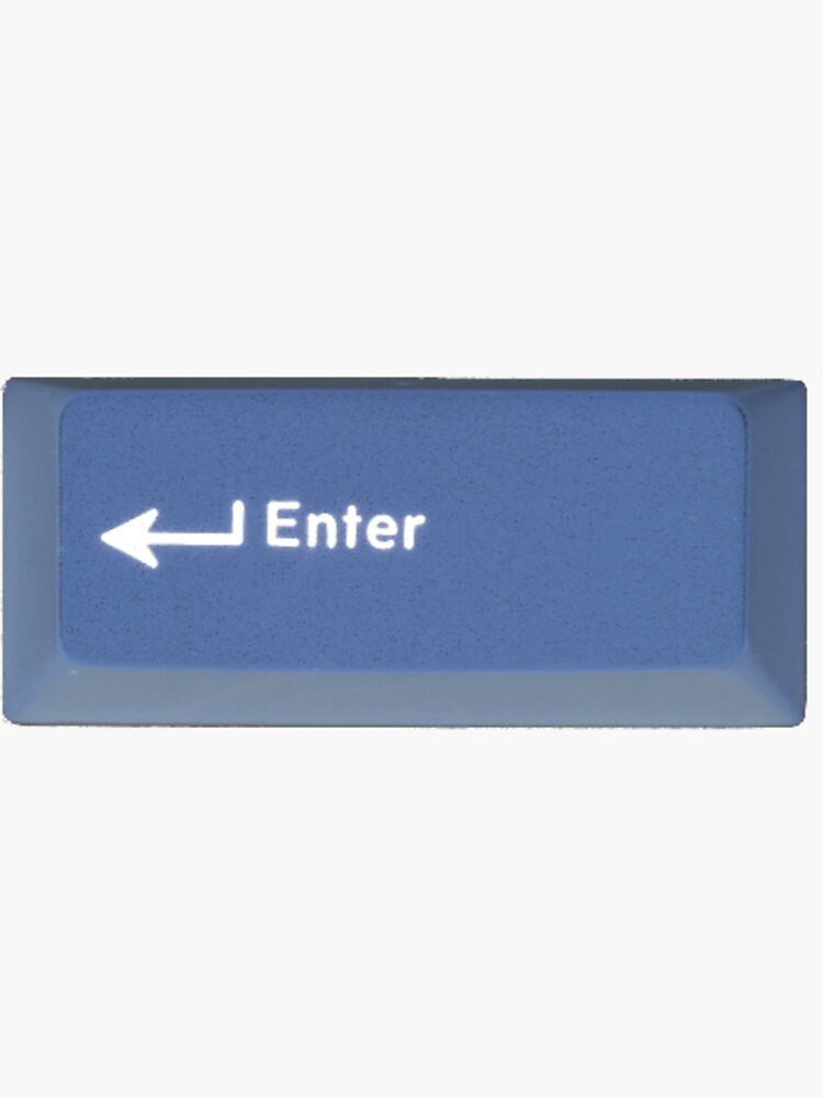 "IBM Thinkpad Classic Blue Enter Key" Sticker for Sale by Nostalgio ...