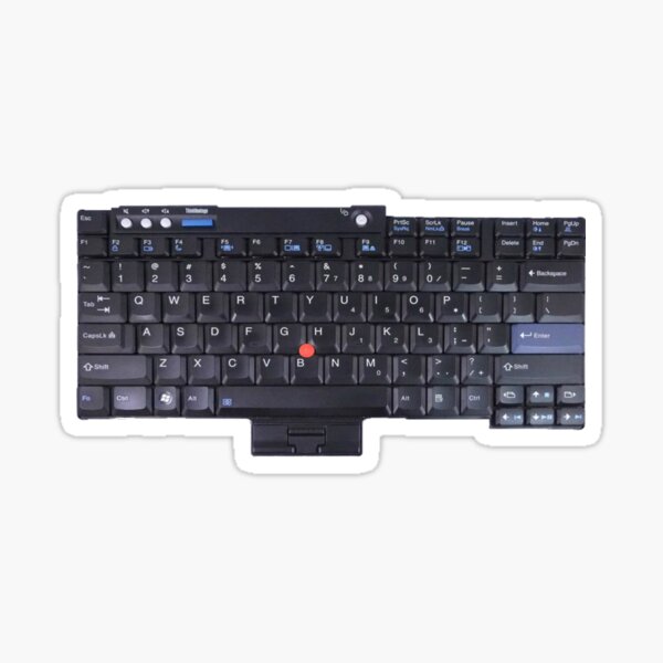 "Thinkpad Keyboard Realistic" Sticker for Sale by Nostalgio | Redbubble
