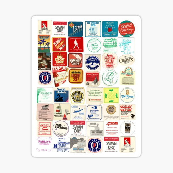 "Aussie Beer Coasters" Sticker for Sale by doctorbear | Redbubble