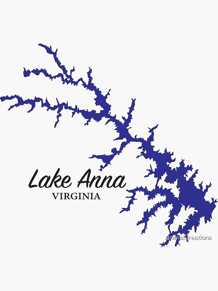 "Lake Anna Virginia" Sticker for Sale by AnimalCreations | Redbubble