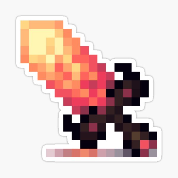 "Pixel Fiery Blade 5" Sticker for Sale by BenHenry | Redbubble