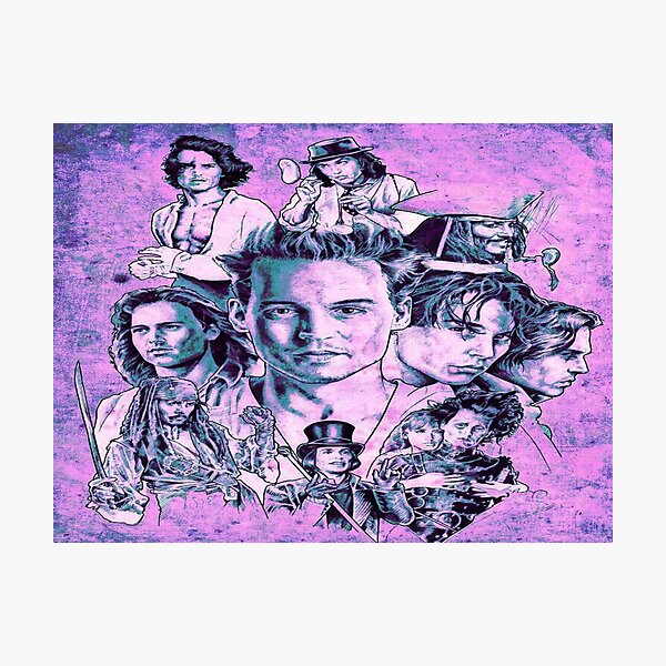 "Depp Legacy Purple" Photographic Print for Sale by Sermani | Redbubble