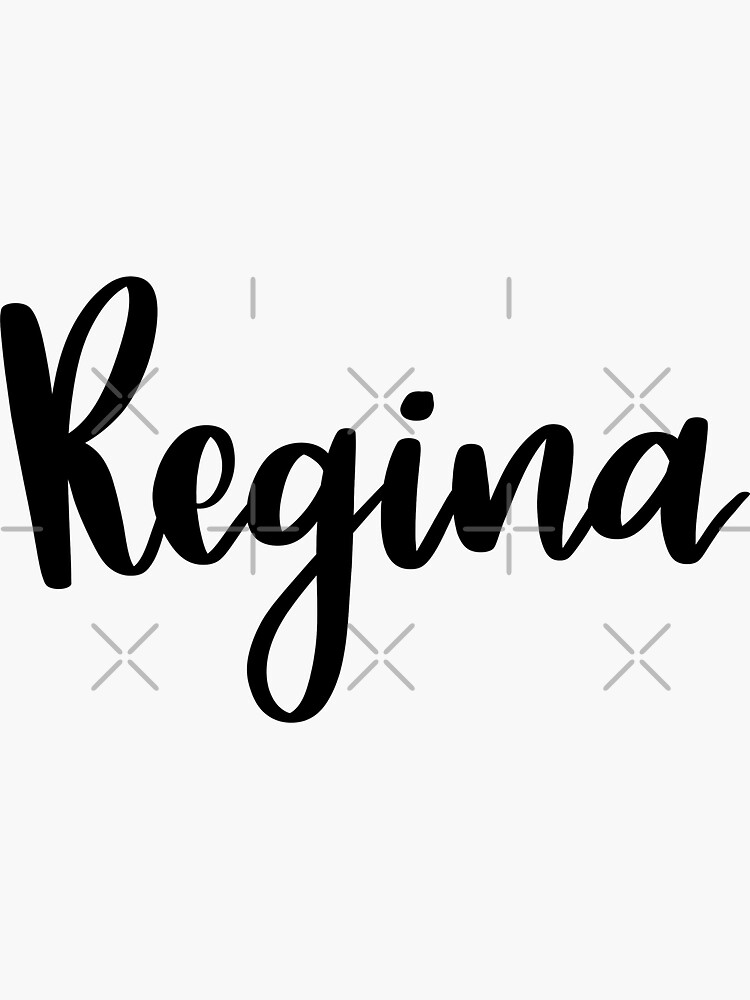 "Regina" Sticker for Sale by ellietography | Redbubble