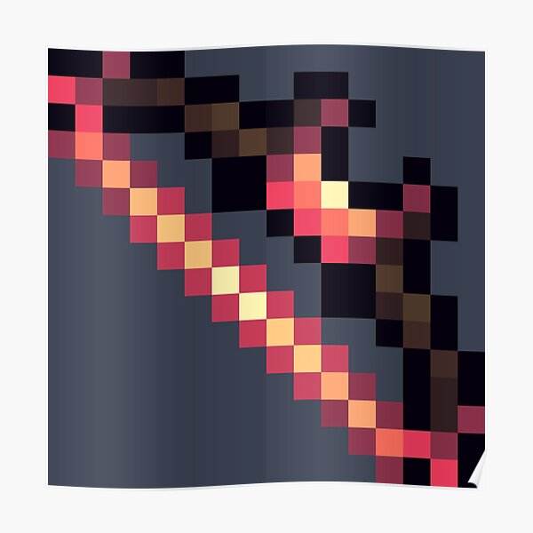 "Pixel Fiery Bow" Poster by BenHenry | Redbubble