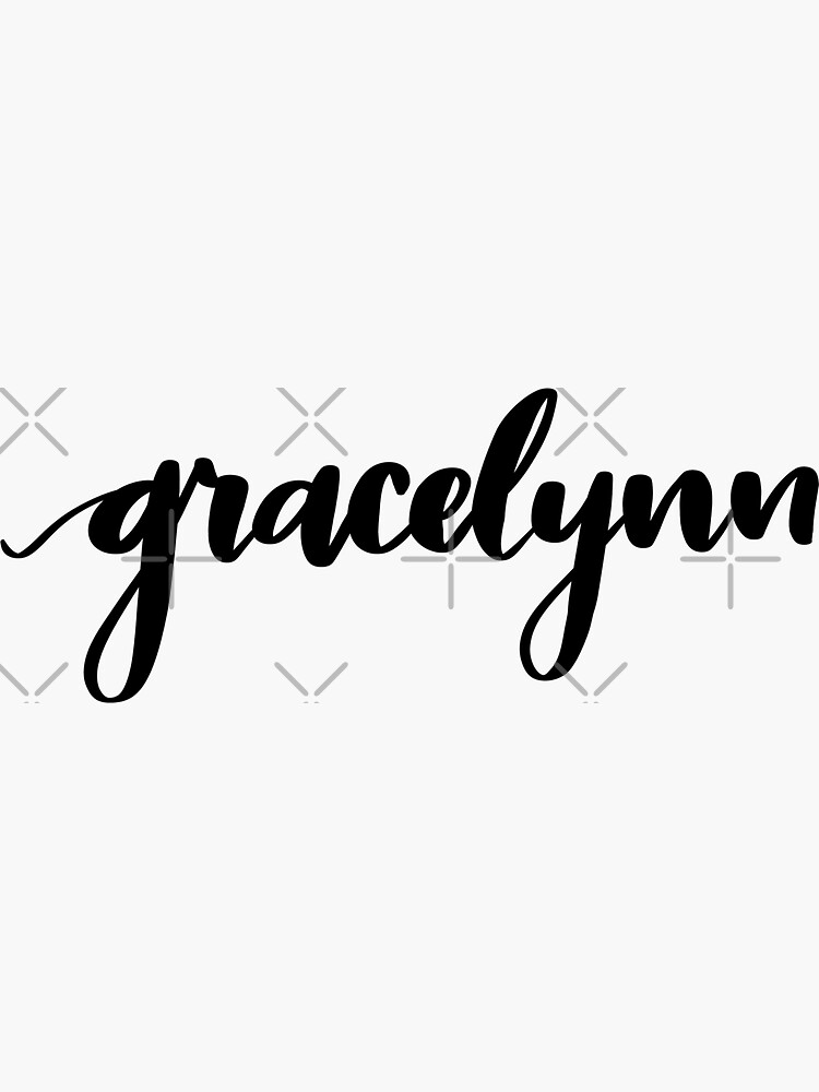 "Gracelynn" Sticker for Sale by ellietography | Redbubble