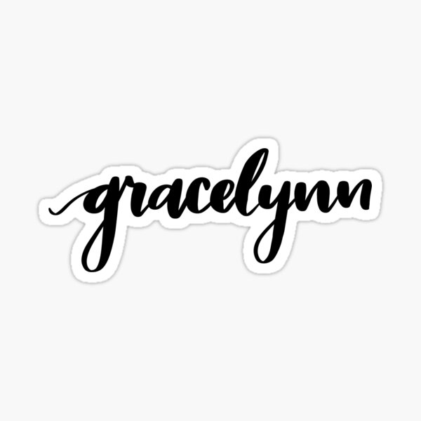 "Gracelynn" Sticker for Sale by ellietography | Redbubble