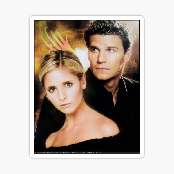"Buffy and Angel" Sticker for Sale by Ihackedurwifi | Redbubble