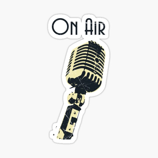 "On Air- Vintage (v2)" Sticker for Sale by BlueRockDesigns | Redbubble
