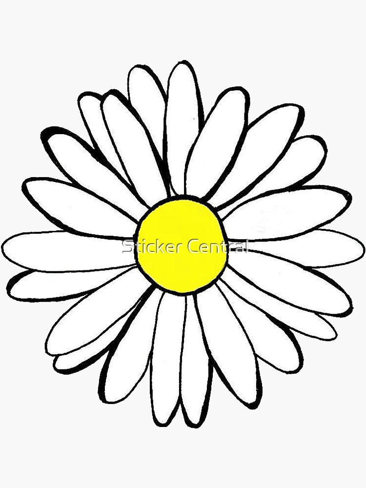 "Daisy sticker" Sticker for Sale by Sticker Central | Redbubble