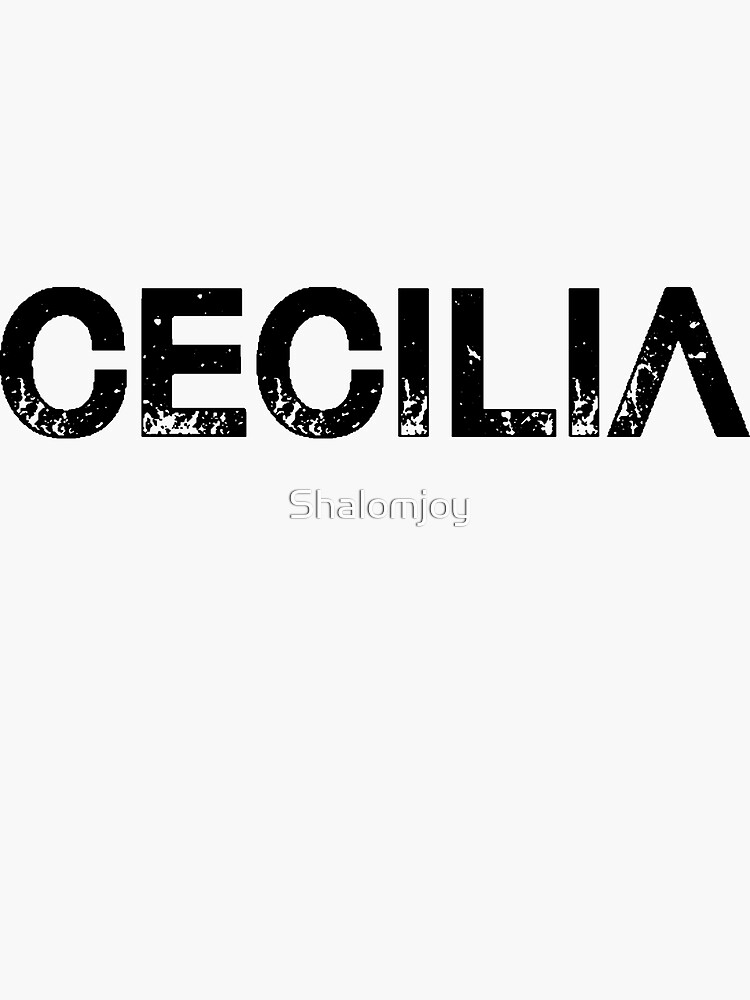 "Cecilia" Sticker for Sale by Shalomjoy | Redbubble