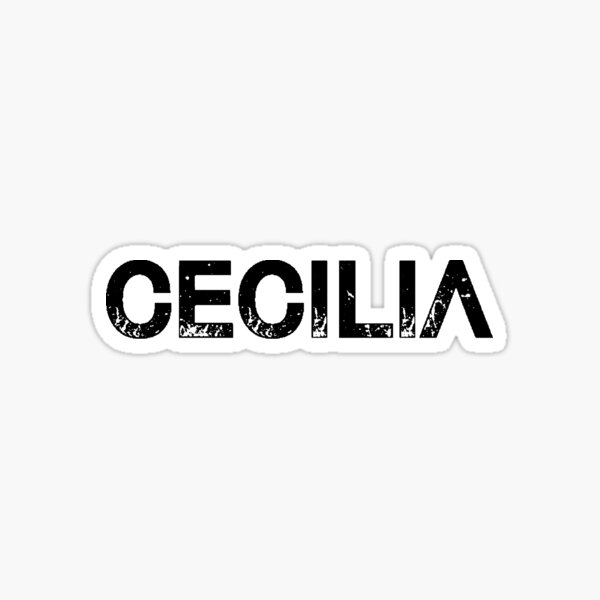 "Cecilia" Sticker for Sale by Shalomjoy | Redbubble