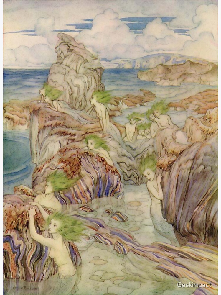 "The Mermaids - Arthur Rackham" Poster for Sale by Geekimpact | Redbubble