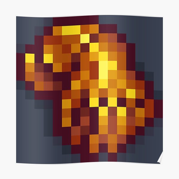 "Pixel Gold Gauntlets" Poster by BenHenry | Redbubble