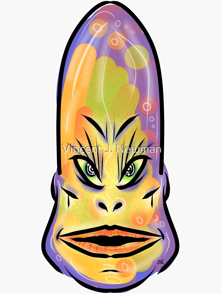 "Alien Instagram Model" Sticker for Sale by VJNewman | Redbubble