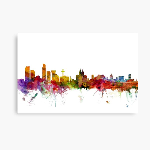 Liverpool Skyline Canvas Prints | Redbubble