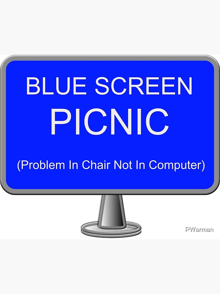 "Problem In Chair Not In Computer" Poster for Sale by PWarman | Redbubble