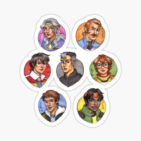 "Voltron characters" Sticker by Jess-P | Redbubble