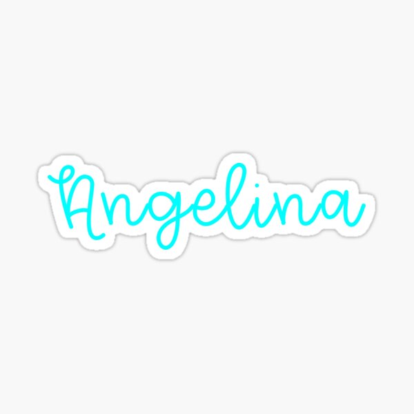 "Angelina" Sticker for Sale by Jze76340 | Redbubble