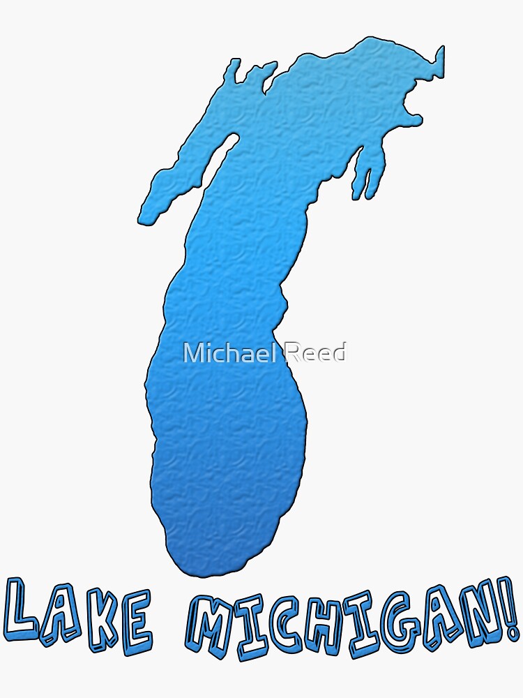 "Lake Michigan Great Lakes Outline" Sticker for Sale by gorff | Redbubble