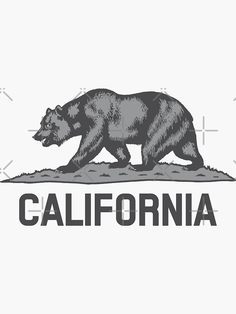 "California Bear" Sticker for Sale by ItsMeRuva | Redbubble