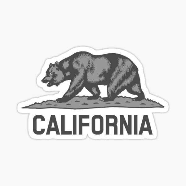 "California Bear" Sticker for Sale by ItsMeRuva | Redbubble