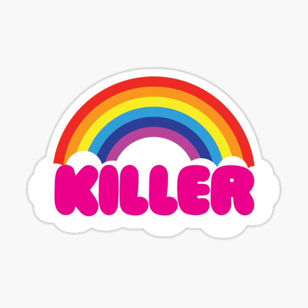 "Rainbow Killer" Sticker for Sale by blueveins | Redbubble
