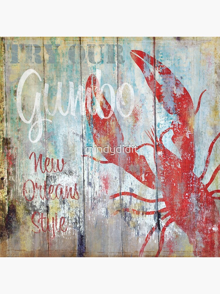 "New Orleans Gumbo Restaurant Sign" Poster for Sale by mindydidit ...