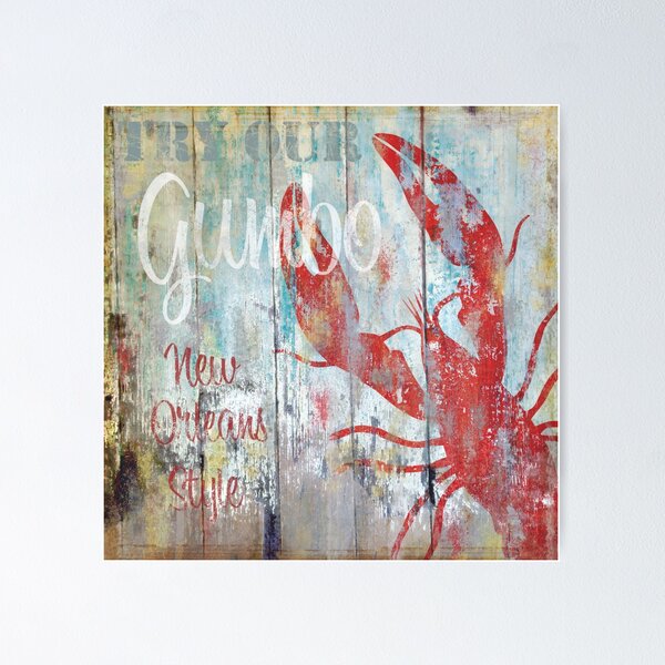 "New Orleans Gumbo Restaurant Sign" Poster for Sale by mindydidit ...