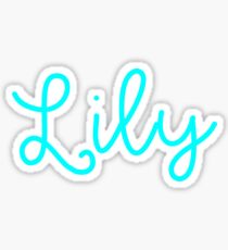 Lily Name Stickers | Redbubble