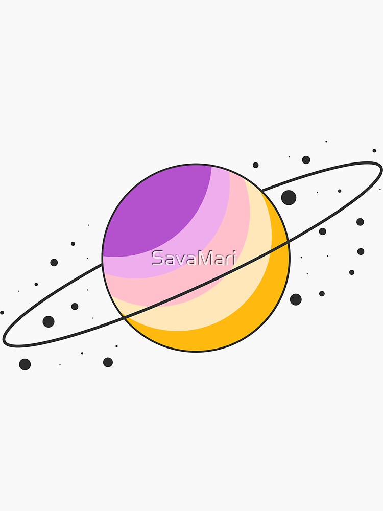 "Nblw Pride Planet " Sticker by SavaMari | Redbubble