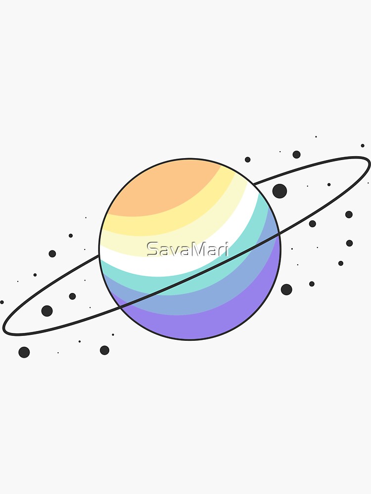 "Genderfaun Pride Planet" Sticker for Sale by SavaMari | Redbubble