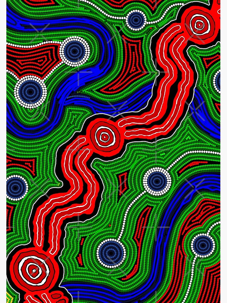 "Authentic Aboriginal Art - The Inland Rail" Art Print for Sale by ...