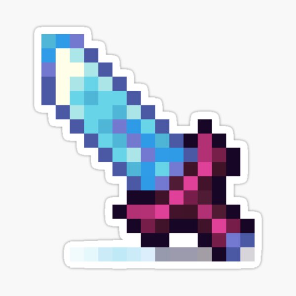 "Pixel Icy Blade 7" Sticker by BenHenry | Redbubble
