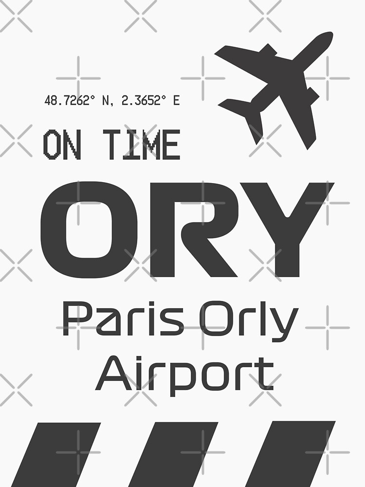 "ORY PARIS ORLY Airport" Sticker by Aviators | Redbubble