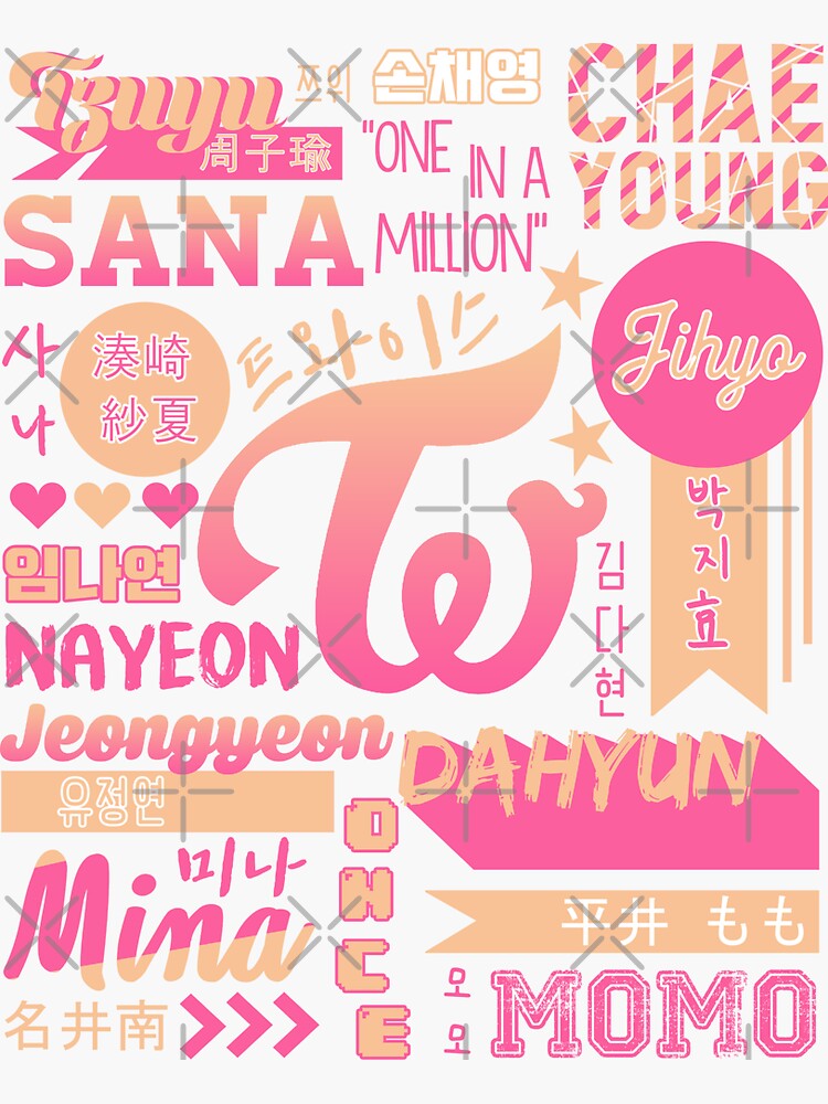 "Twice Collage" Sticker for Sale by lovely-day | Redbubble