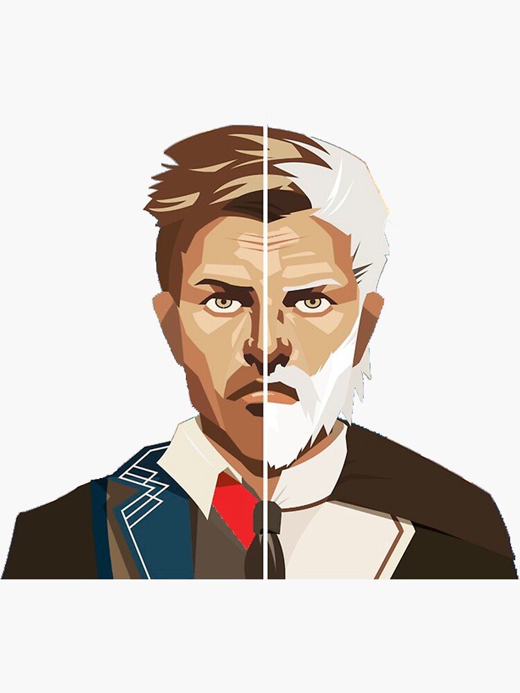 "bioshock booker-comstock" Sticker by 1PepeCortez | Redbubble