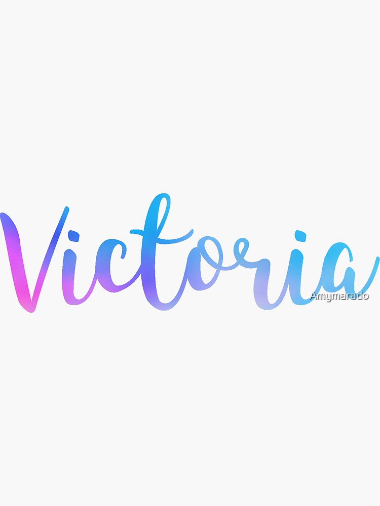 "Victoria" Sticker for Sale by Amymarado | Redbubble