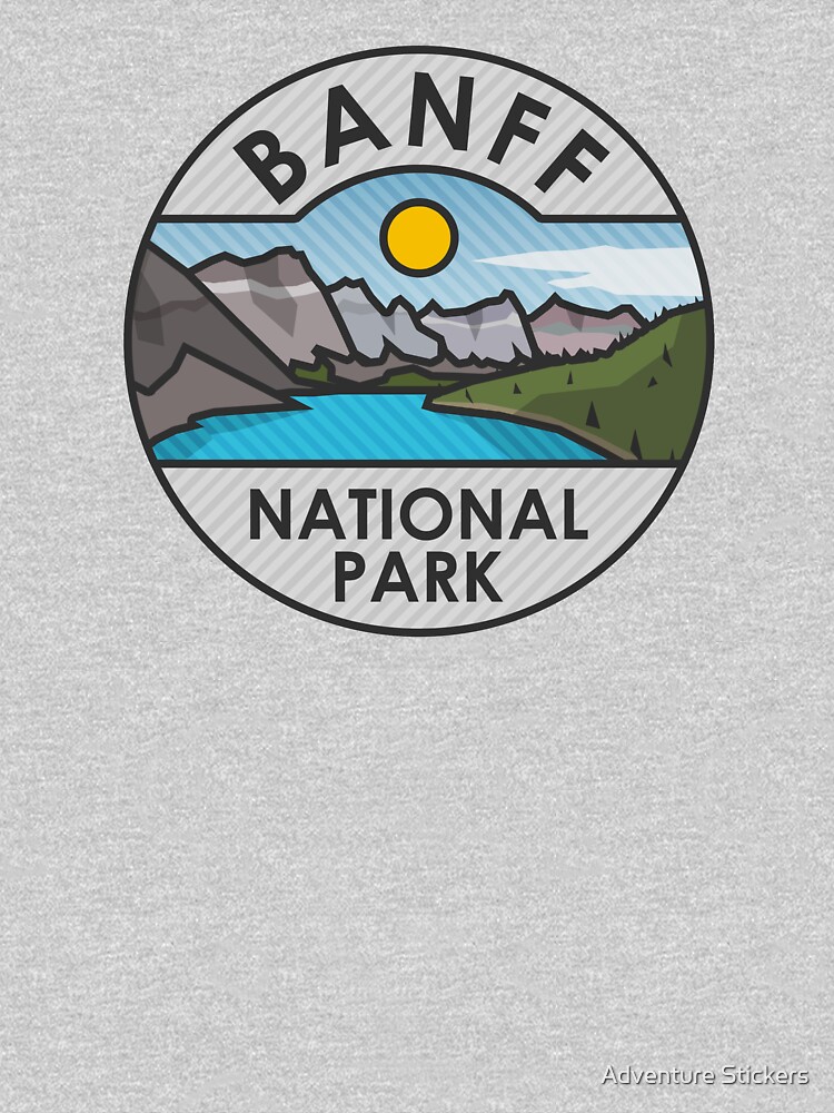 "Banff National Park Basic" T-shirt for Sale by tysonK | Redbubble ...