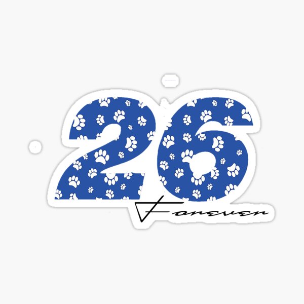 "26 Forever" Sticker for Sale by Duckgirl5450 | Redbubble