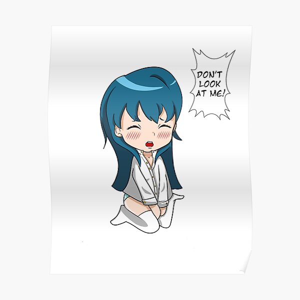 " Embarrassed chibi girl" Poster by Chibizone | Redbubble