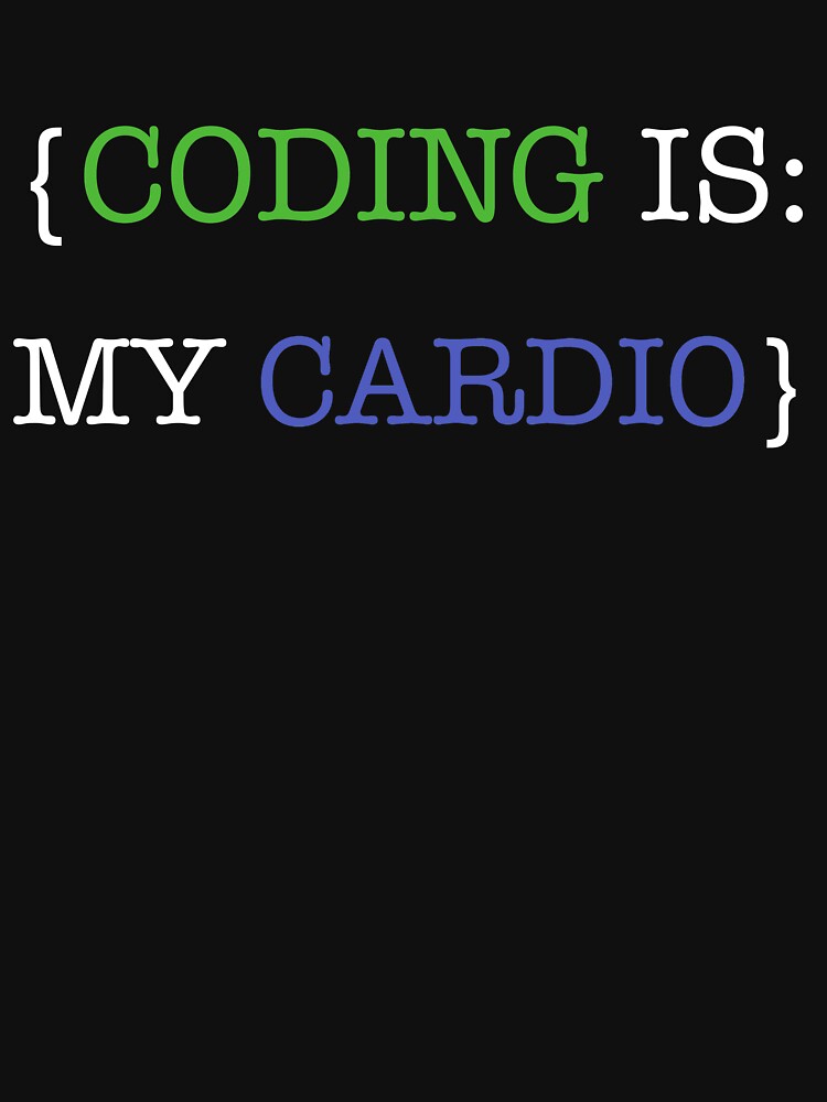 "CODING IS MY CARDIO" Lightweight Hoodie for Sale by styleofpop | Redbubble