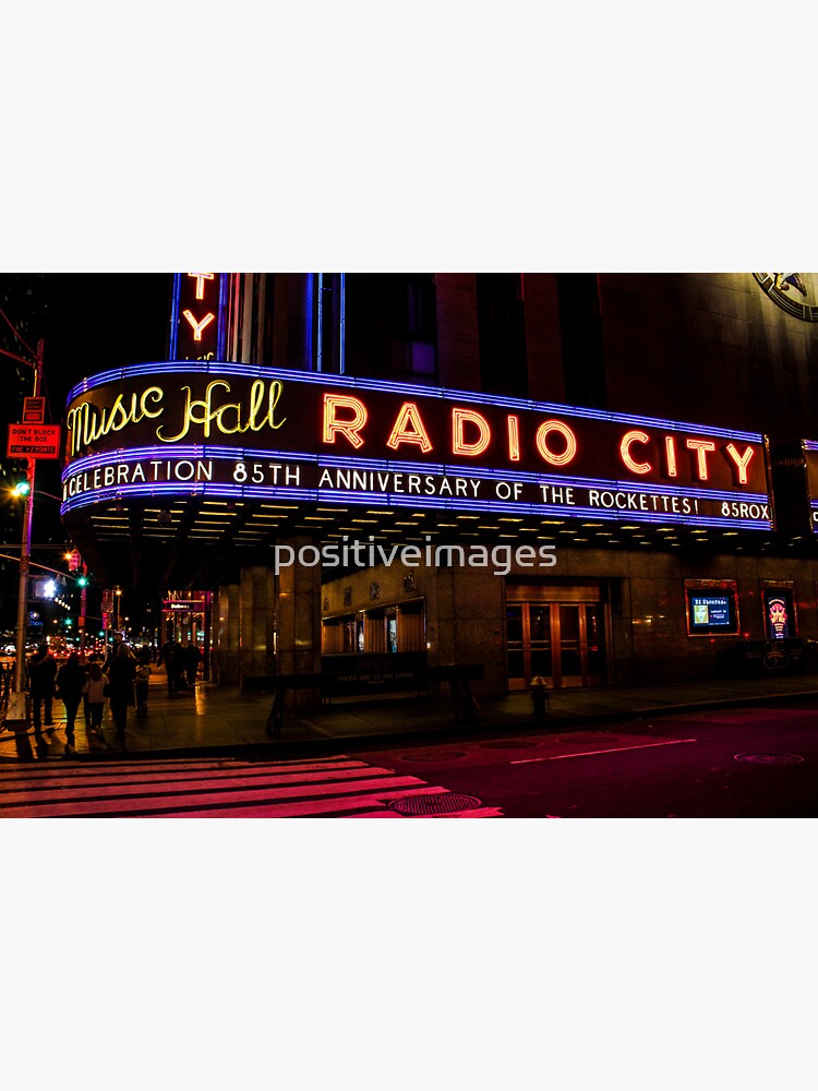 "RCMH Marquee, Manhattan, NY" Sticker for Sale by positiveimages ...