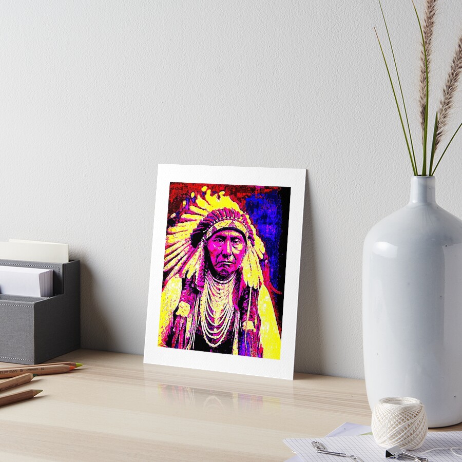 "Chief Joseph The Nez Perce" Art Board Print by IMPACTEES | Redbubble