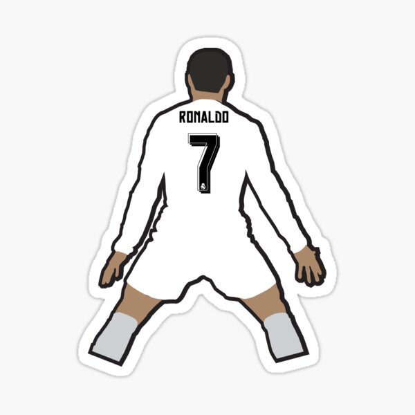 "Ronaldo Vector Celebration" Sticker for Sale by josephhamby1 | Redbubble