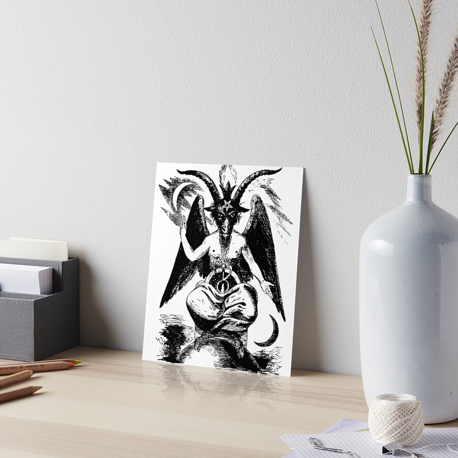 "Knights Templar Devil Baphomet Satan" Art Board Print by blueveins ...